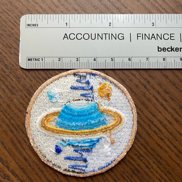 Hand Crafted | Accessories | Embroidered Iron On Patchspace Saturn ...